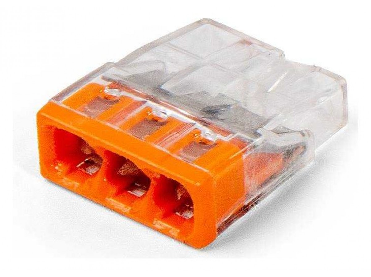 2273–203 КВТ- Миниатюрная клемма Wago 2273–203 без контактной пасты ...